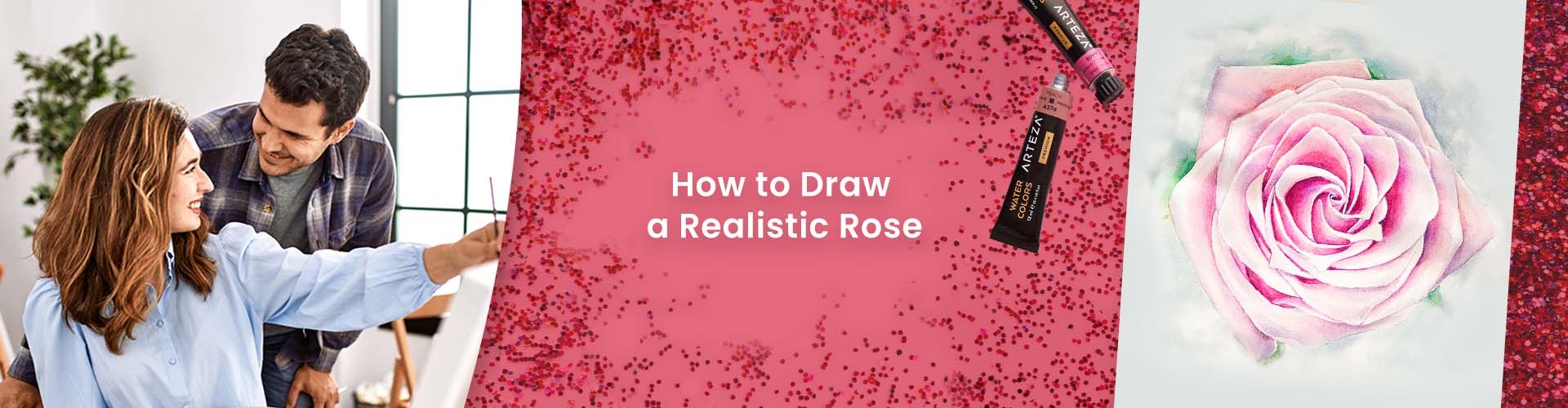 How to Draw a Realistic Rose — Arteza.co.uk