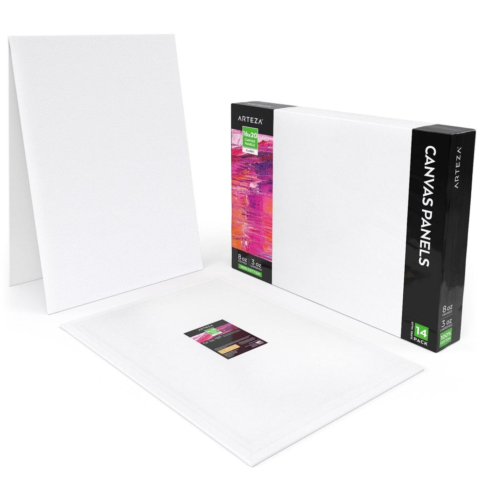 Canvas Panels, Classic, 16 x 20 in - Pack of 14 — Arteza.co.uk
