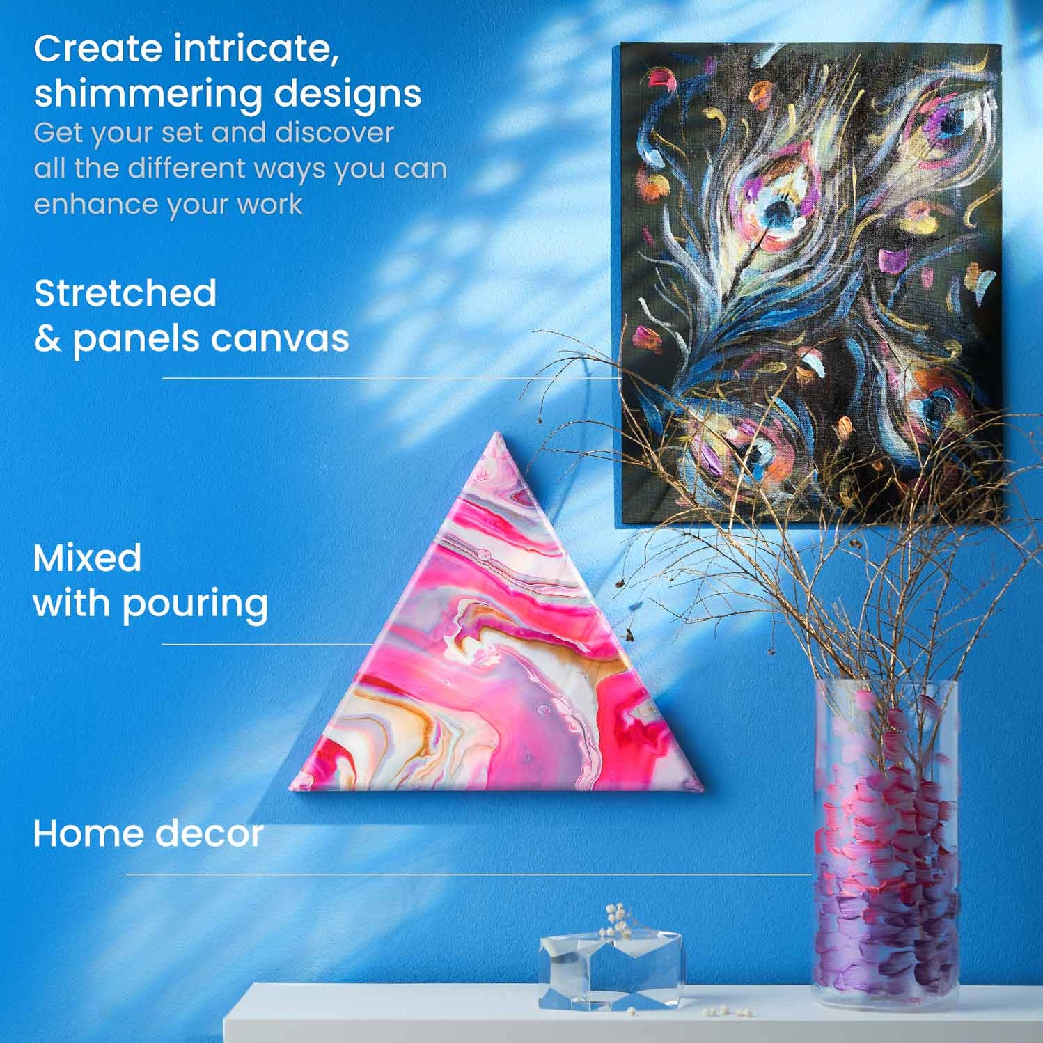 Metallic Acrylic Artist Paint, Jewel Tones, 120ml Tubes — Arteza.co.uk