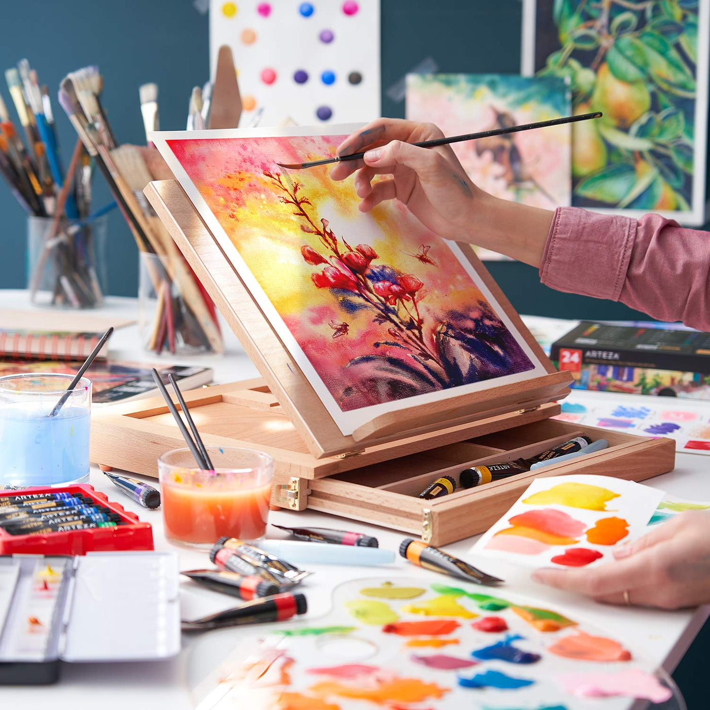 Watercolour Paint, 12ml Tubes - Set of 24 — Arteza.co.uk